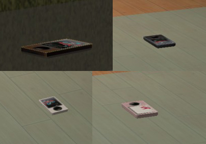 Mod The Sims - Zune Collection - Brown, Black, White and Pink