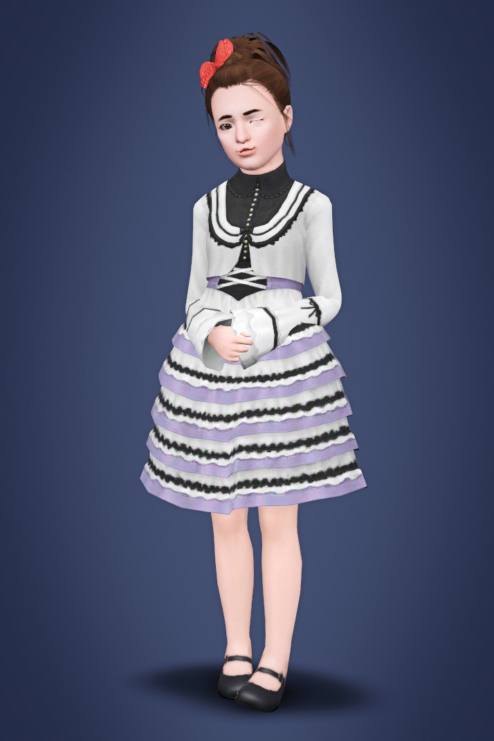 Mod The Sims - 'Walk Bobita Walk' Dress for Children