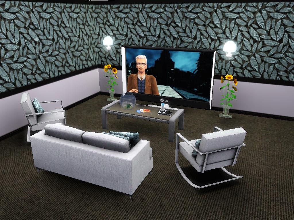 Mod The Sims - 3 LG Plasma TV's (46",58",70") New Meshes!