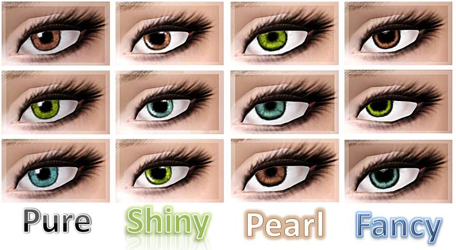 Mod The Sims - Realism Eye Contacts - Both Genders - from Teen to Elder