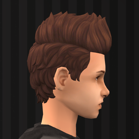 Mod The Sims - Faux Hawk (4t2) for Male Teens
