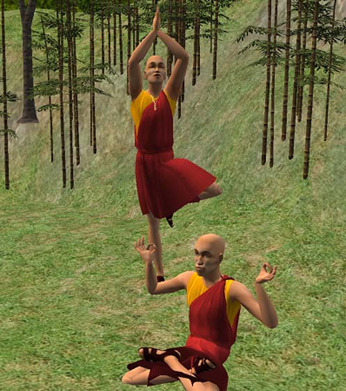 Mod The Sims - Bu and Ve Dah - Tibetan Buddhist Monks