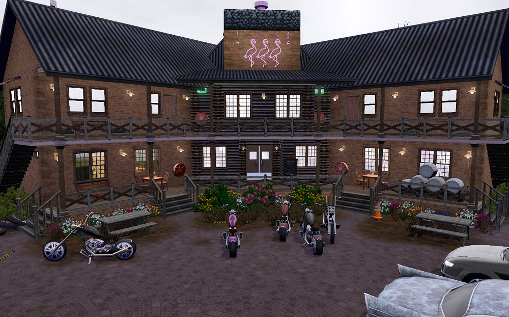 Mod The Sims - The Three Flamingos Inn::diner - bar - motel::