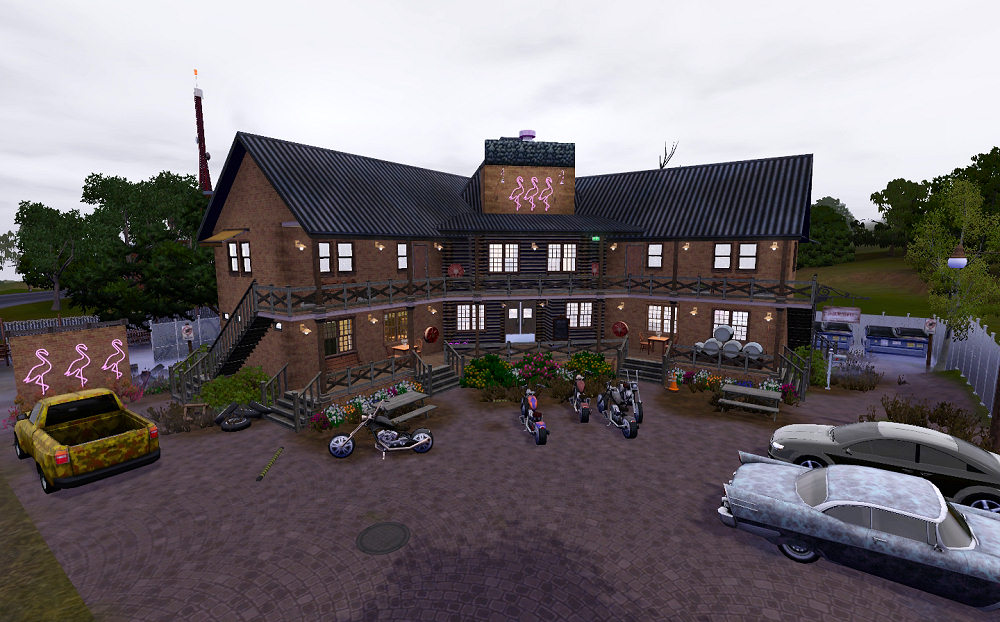 Mod The Sims - The Three Flamingos Inn::diner - bar - motel::