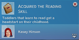 Mod The Sims - Toddlers Learn to Read Skill Mod