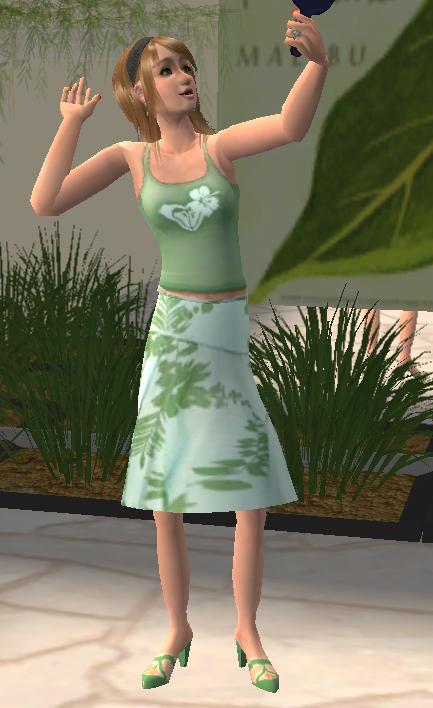 Mod The Sims - Cute Roxy Singlet and Skirt