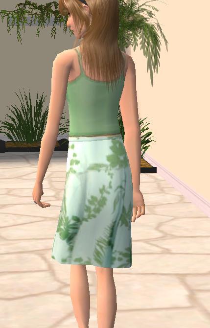 Mod The Sims - Cute Roxy Singlet and Skirt