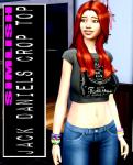 Mod The Sims - Jack Daniels Simlish Crop Top