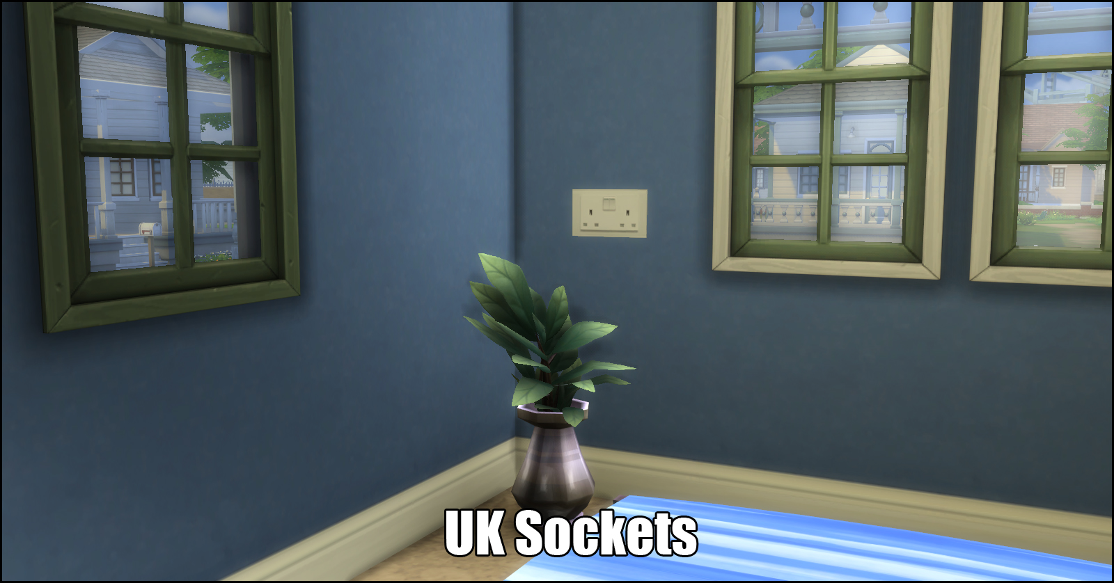 Mod The Sims - Electric Sockets Wall Stickers (StandAlone object)