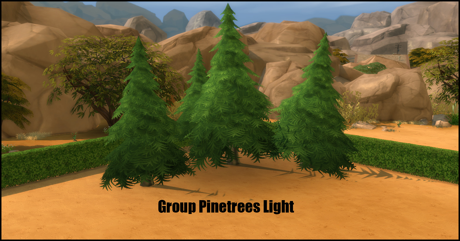 Mod The Sims - Unlocked Pinetree Pack (7 new trees)
