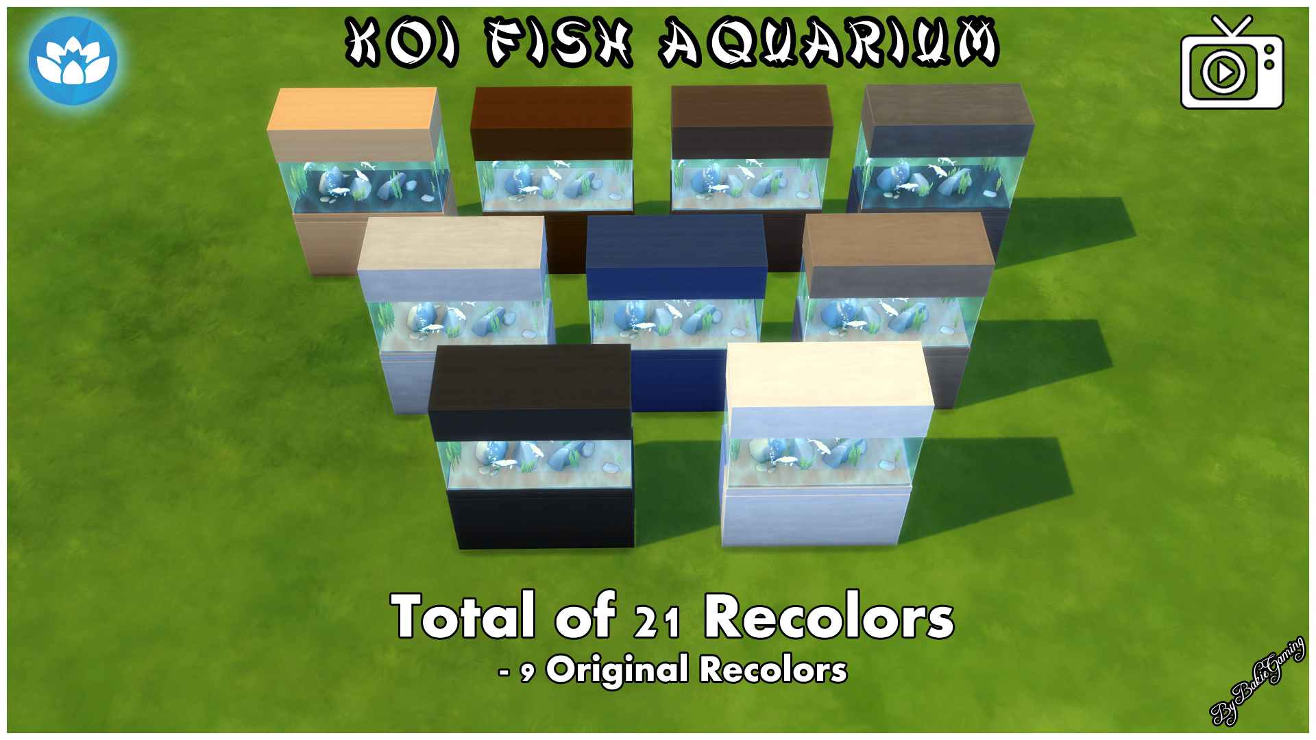 Mod The Sims - Koi Fish Aquarium