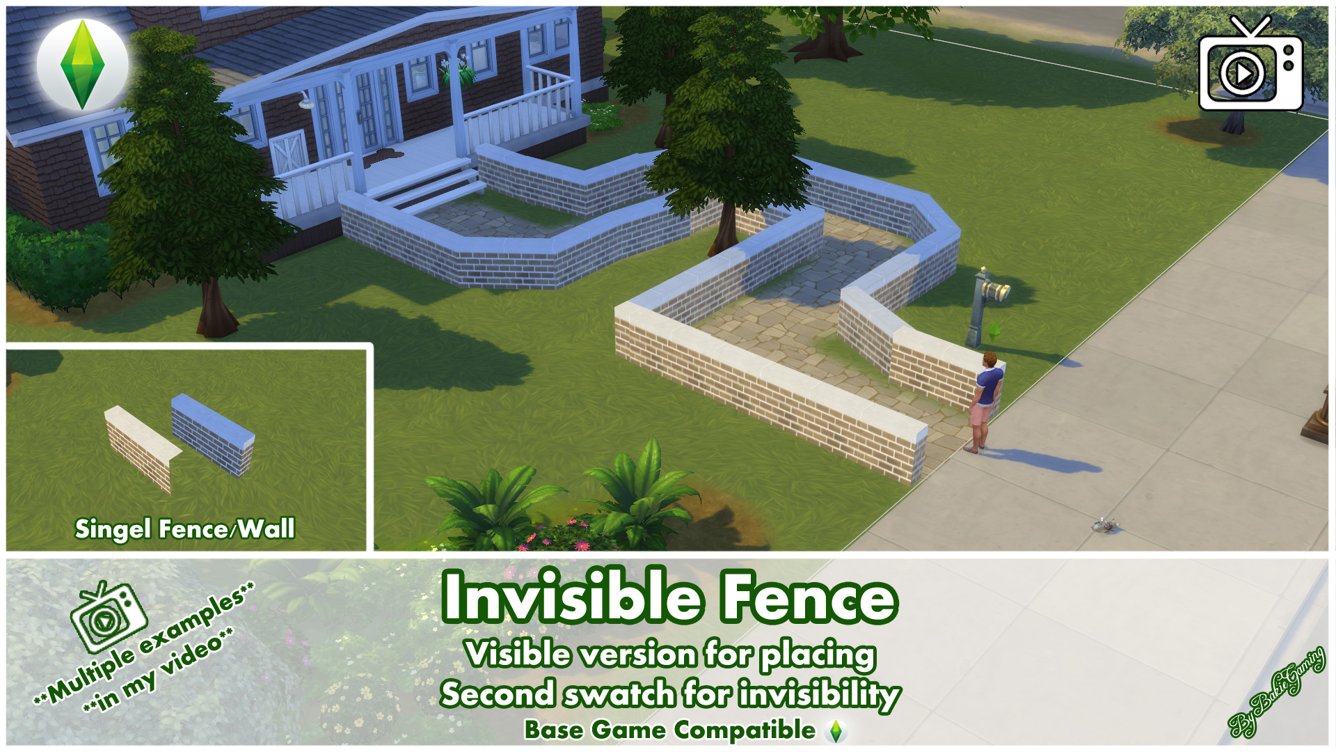 Mod The Sims - Invisible Fence - Improved version in description!