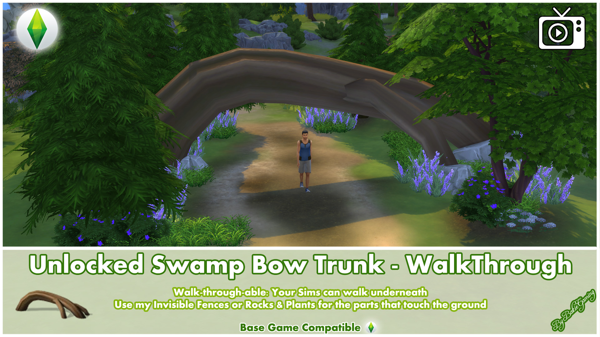 Mod The Sims - Unlocked Swamp Trunks & Tree - Walk-through