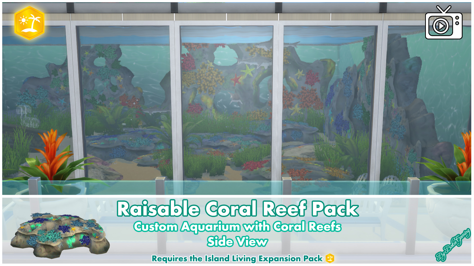 Mod The Sims - Raisable - Coral Reef Pack