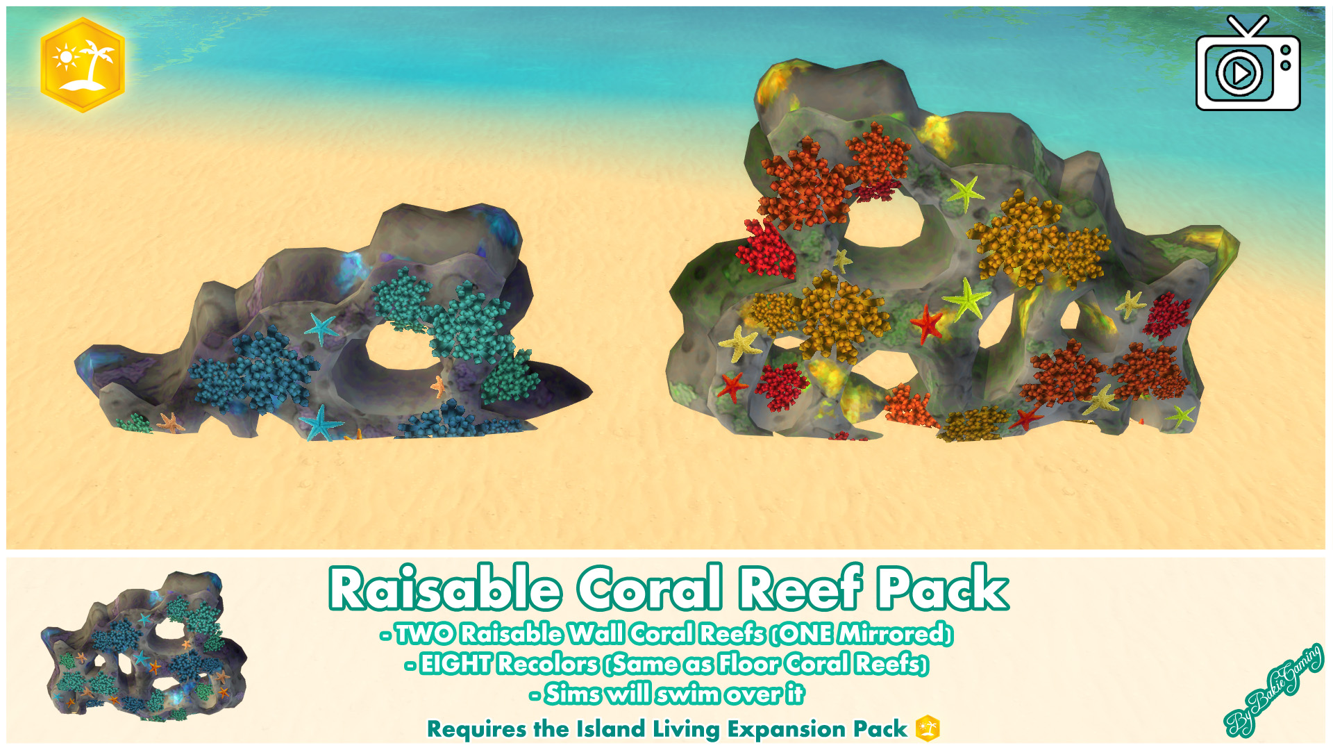 Mod The Sims - Raisable - Coral Reef Pack