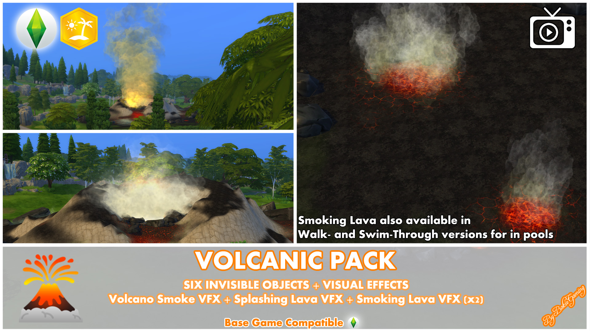 Mod The Sims - Volcanic Mod Pack