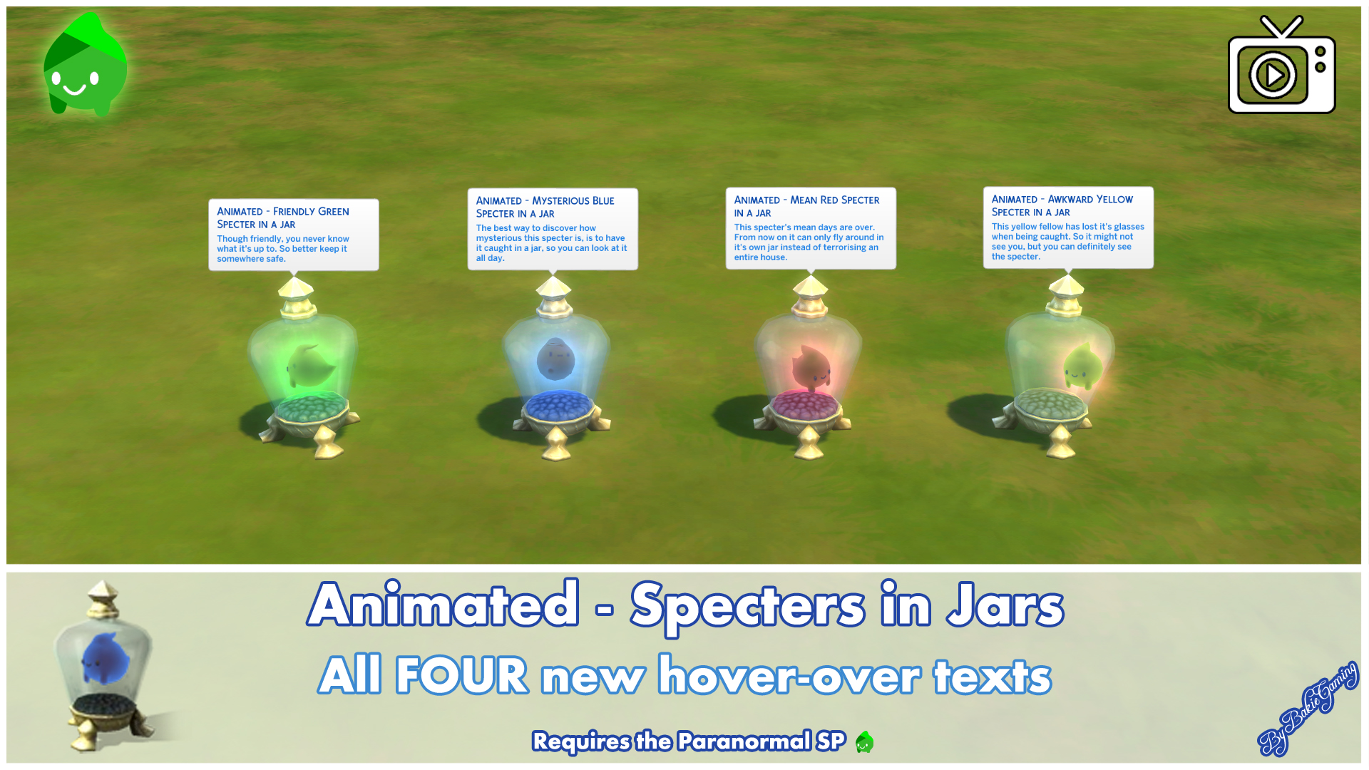 Mod The Sims - Animated - Specters in Jars
