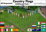 Mod The Sims - Animated Country Flagpoles - Pack 1 - UPDATED MARCH '19