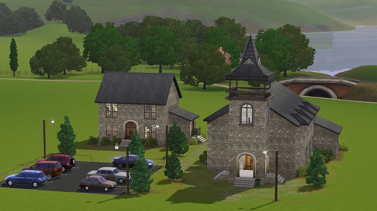 Mod The Sims - Pastor John's Church - Full Lot