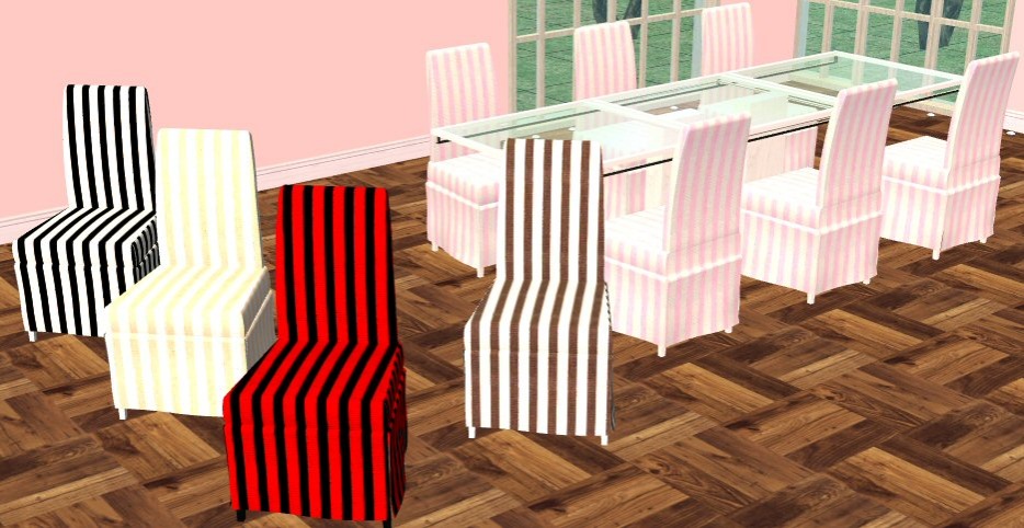 Mod The Sims - dining chairs in stripes