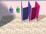 Mod The Sims - Urinal and stall recolours