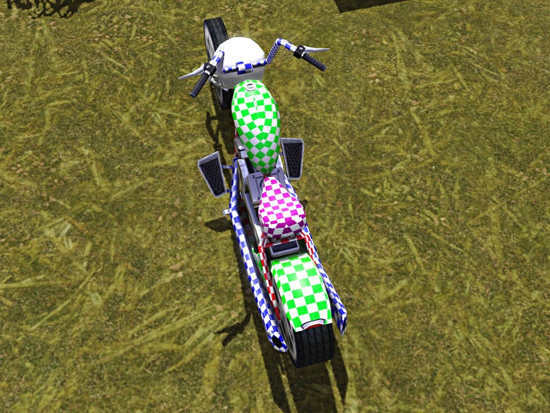 Mod The Sims - Skull / Skeleton Chopper Motorcycle: Now Pets Patch ...