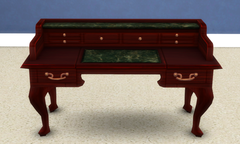 Mod The Sims - All-Purpose Desk Raised Wood Recolor