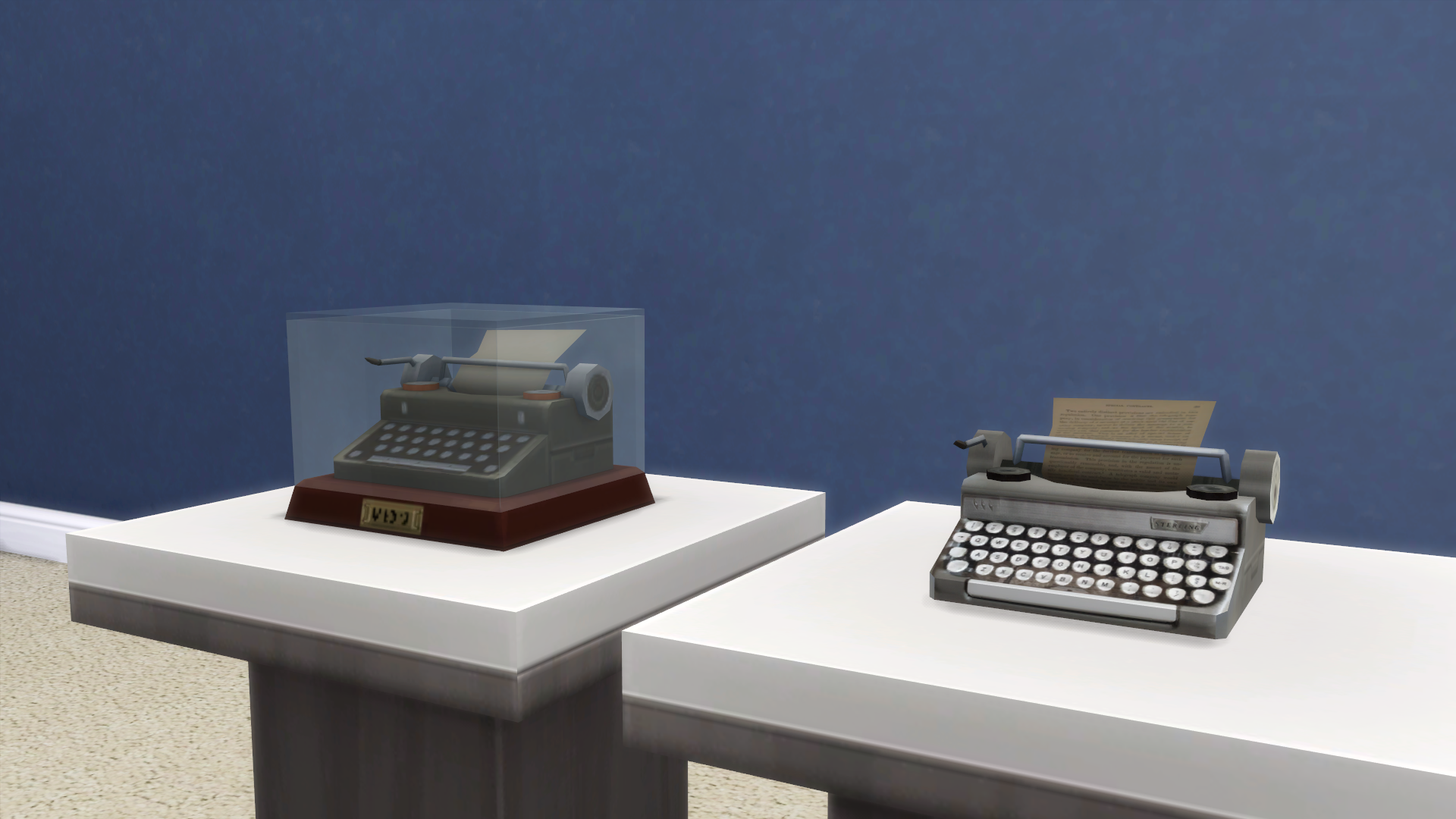 Mod The Sims - Buyable Antique Typewriter Without Case