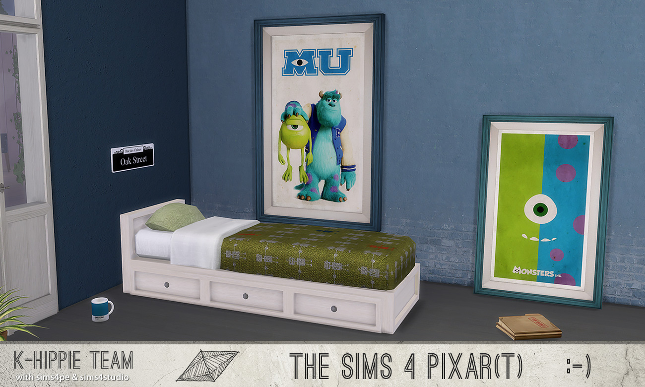 Mod The Sims - 7 Artworks - Pixar Theme - set 1 & 2