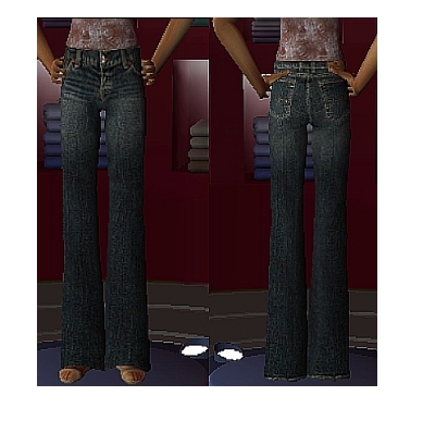 Mod The Sims - Recolor of Crechebaby's Wide Leg Pants Mesh