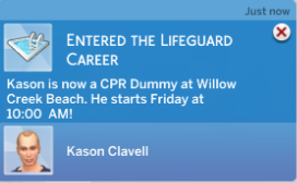 Mod The Sims - Lifeguard Career (Sims 3 Remake) (Updated 5/16)