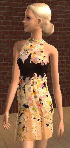 Mod The Sims - 3 vintage dresses (by request from Adorevintage)