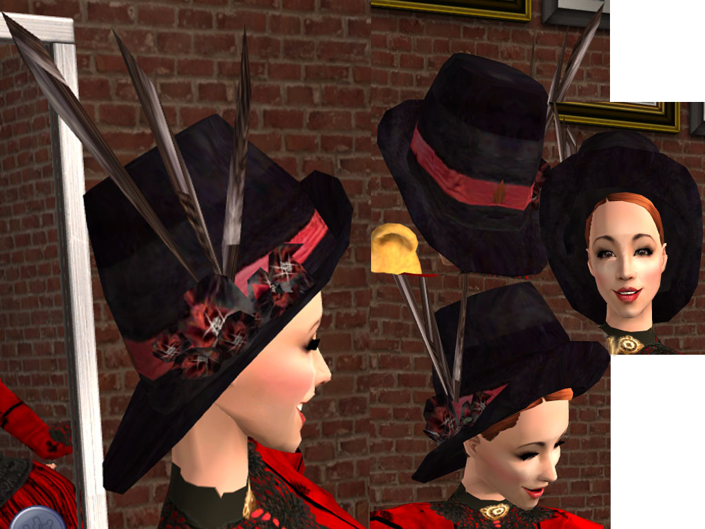 Mod The Sims - Victorian hat as an accessorie