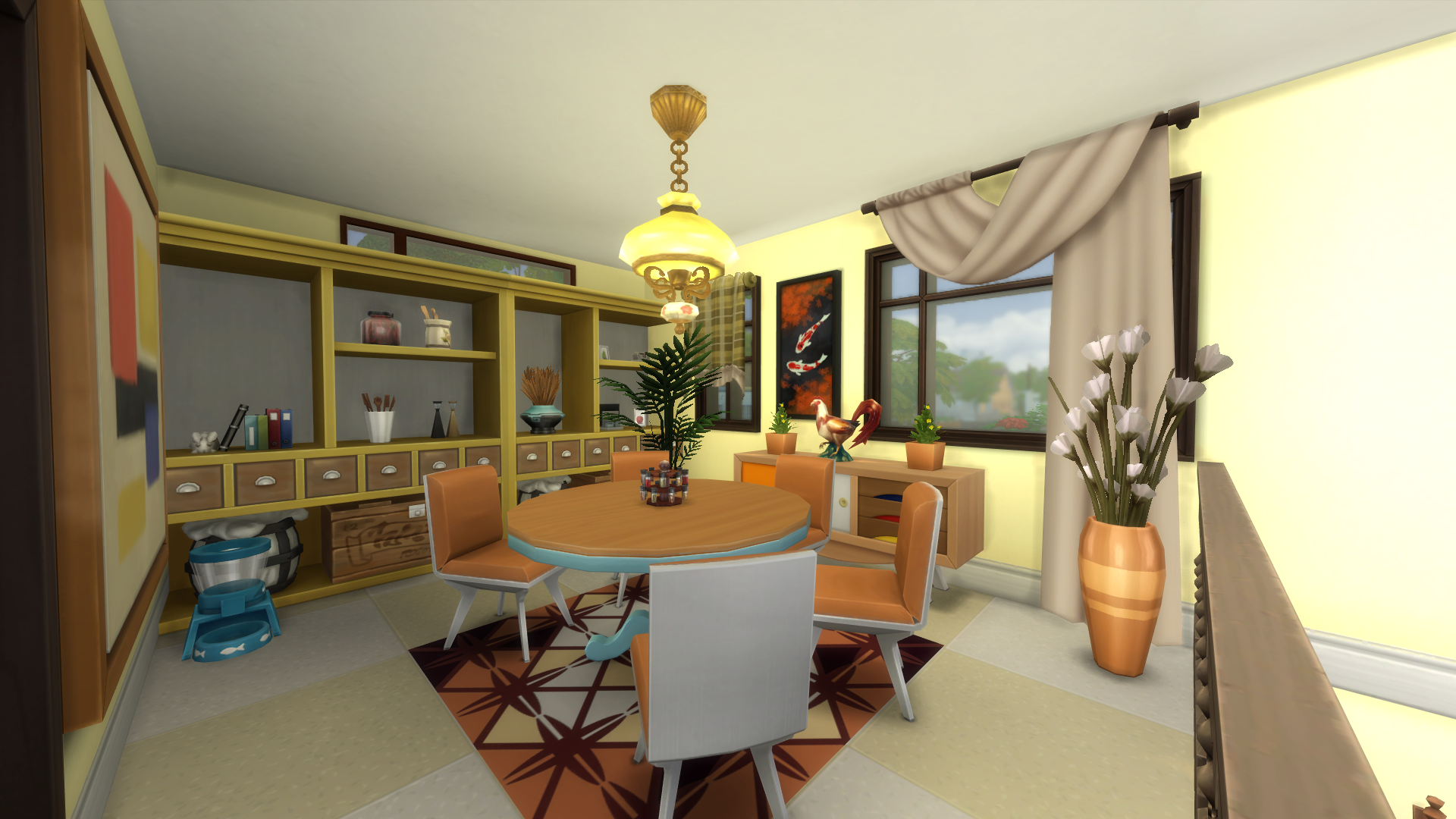 Mod The Sims - Big and Fancy 70s Time Capsule (No CC)