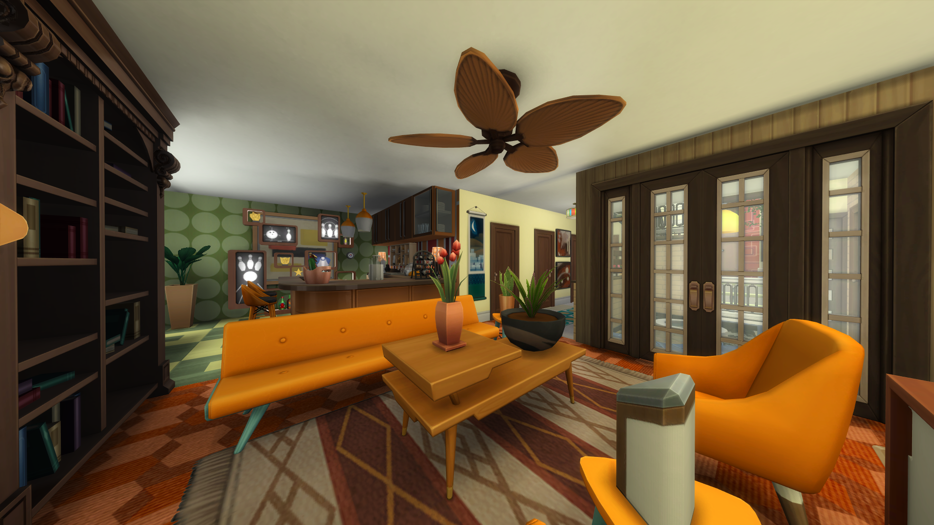 Mod The Sims - Big and Fancy 70s Time Capsule (No CC)