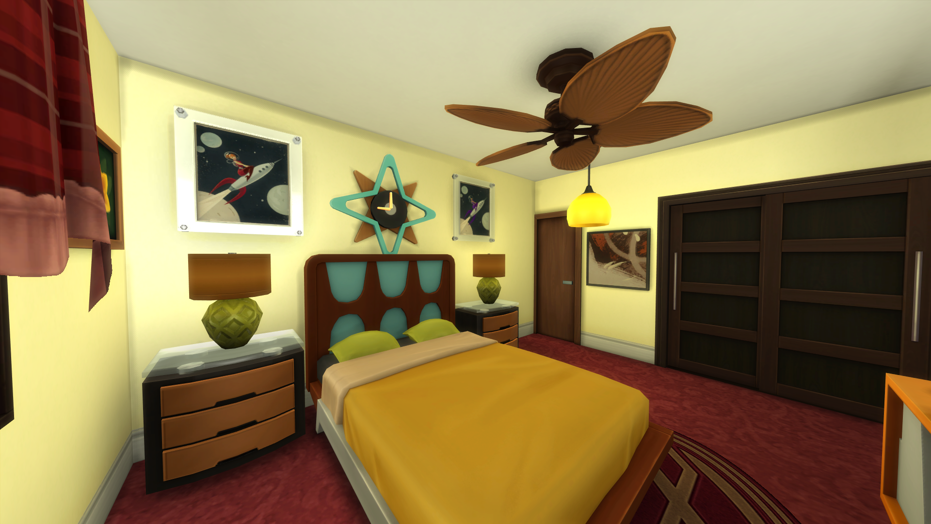 Mod The Sims - Big and Fancy 70s Time Capsule (No CC)