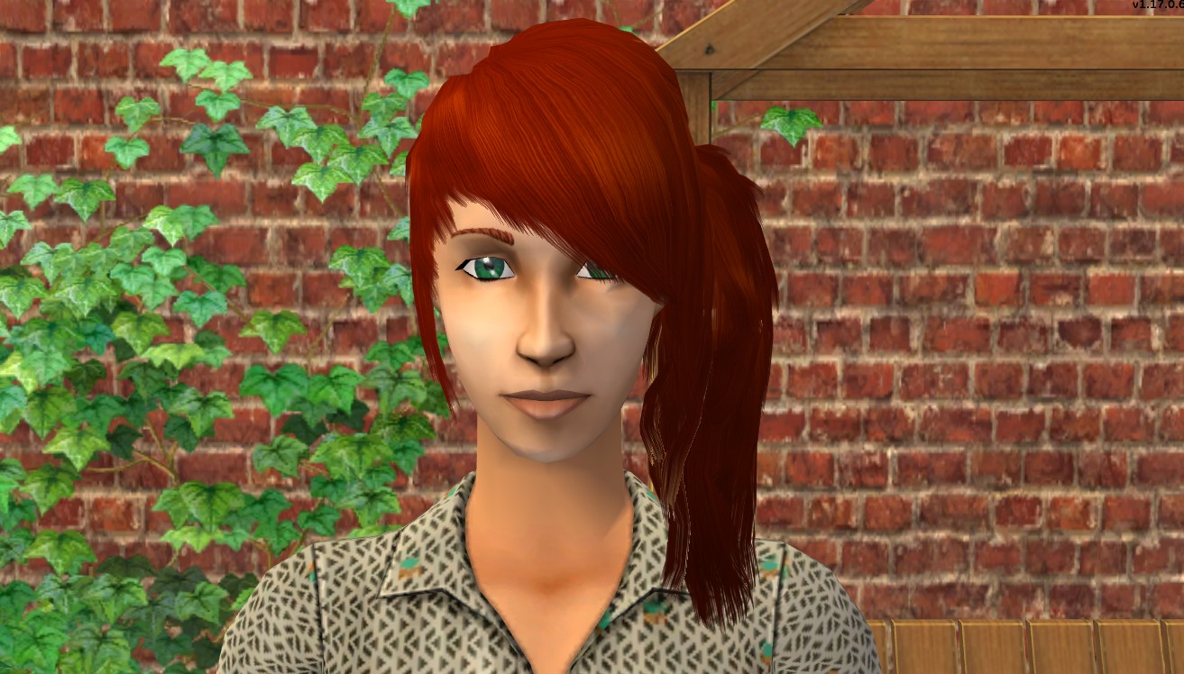 Mod The Sims - [3t2] Emo Ponytail Hairstyle from TS3 Showtime EP