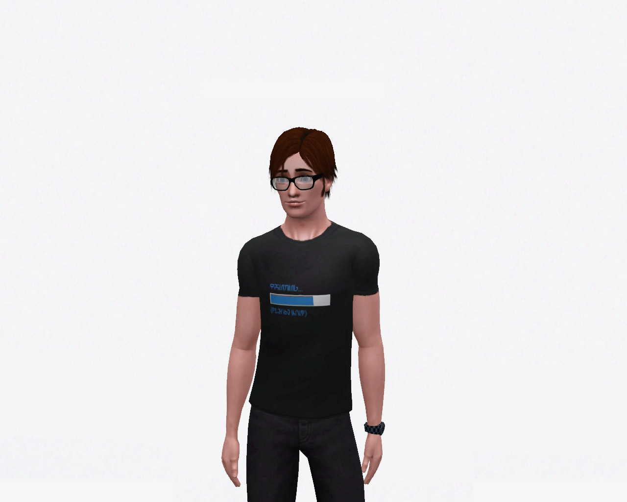 Mod The Sims - Nerdy T-Shirts Pack (English and Simlish)