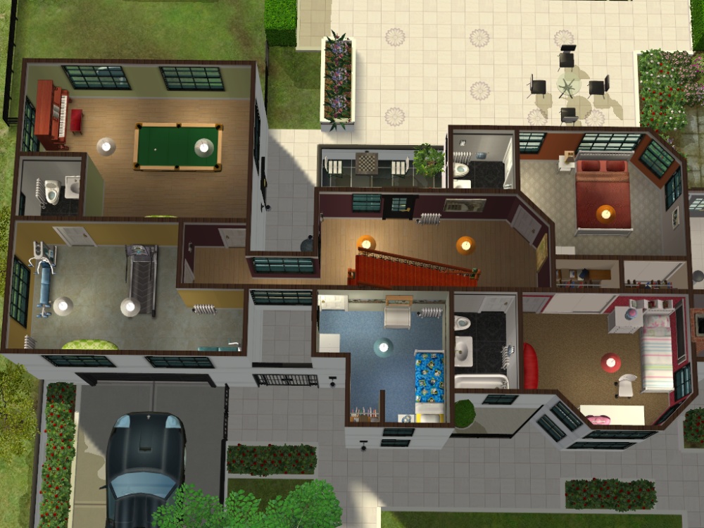 Mod The Sims - The Brixham – a 4 bedroom Art Deco home