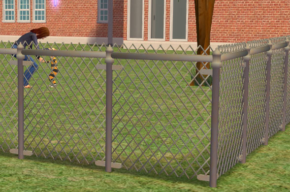 Mod The Sims - *UPDATED WITH GATES* A Chain Link Fence! (New Mesh)