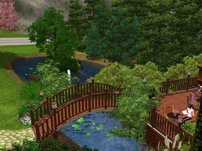 Mod The Sims - Waterfall Way Revamped - Part 2 (seamless lots)