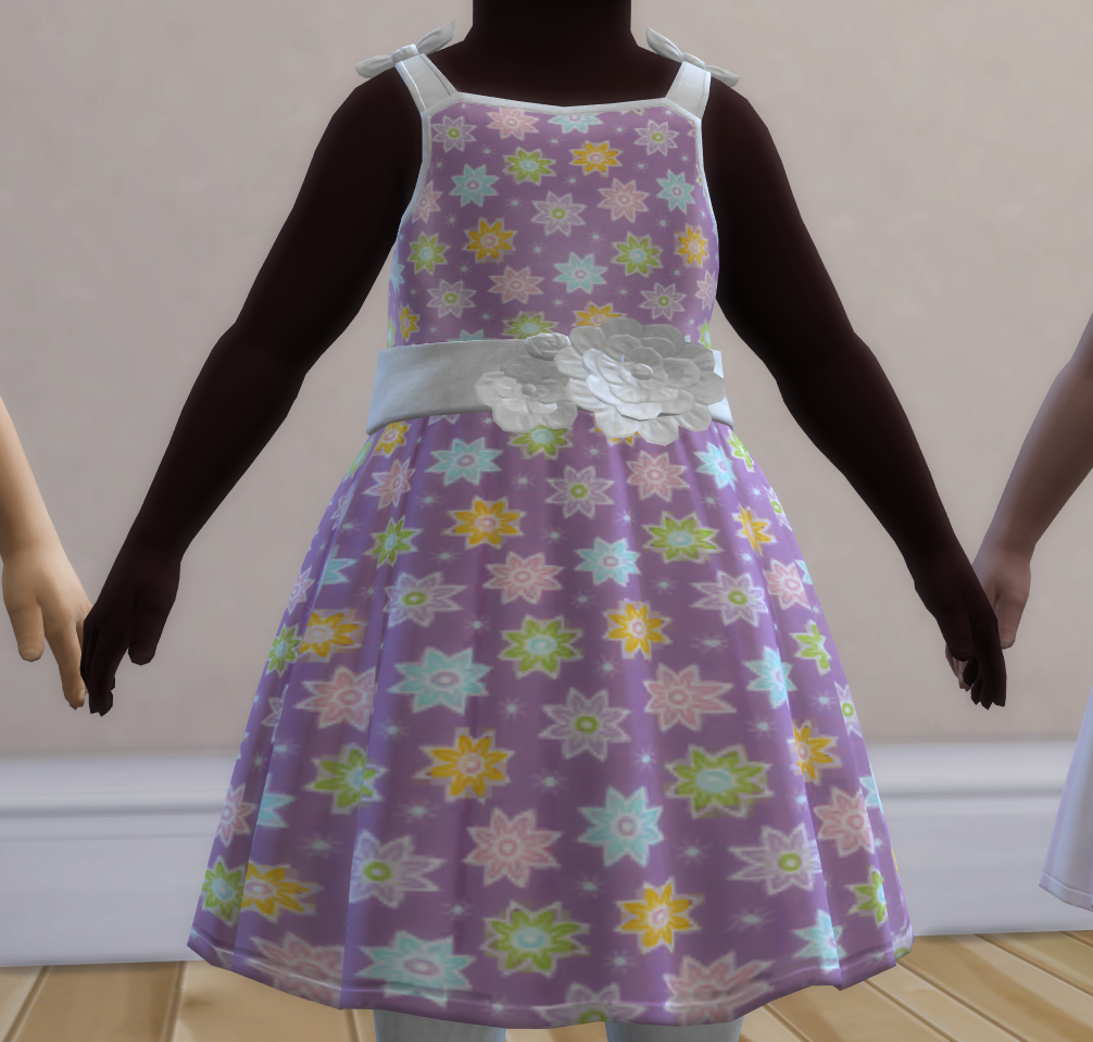 Mod The Sims - Toddler Girl Spring Dresses - 7 versions to choose from ...