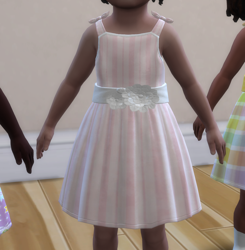 Mod The Sims - Toddler Girl Spring Dresses - 7 versions to choose from ...