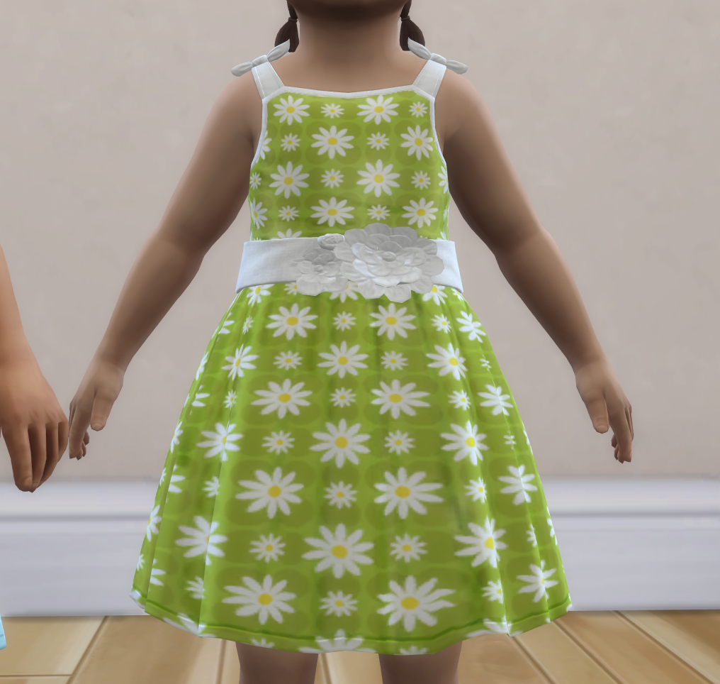 Mod The Sims - Toddler Girl Spring Dresses - 7 versions to choose from ...