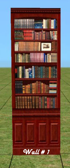 Mod The Sims - Library Wall Mural - Wallpaper Collection