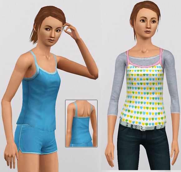 Mod The Sims - Simple Loose Top for adult females