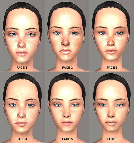 Mod The Sims - Realistic barbie skins - 7 faces - by oepu