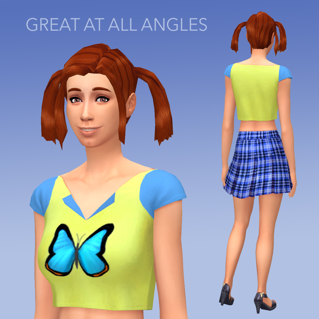 Mod The Sims - The Sims Bustin' Out! - Fran Foofaraw Styled Crop Tops