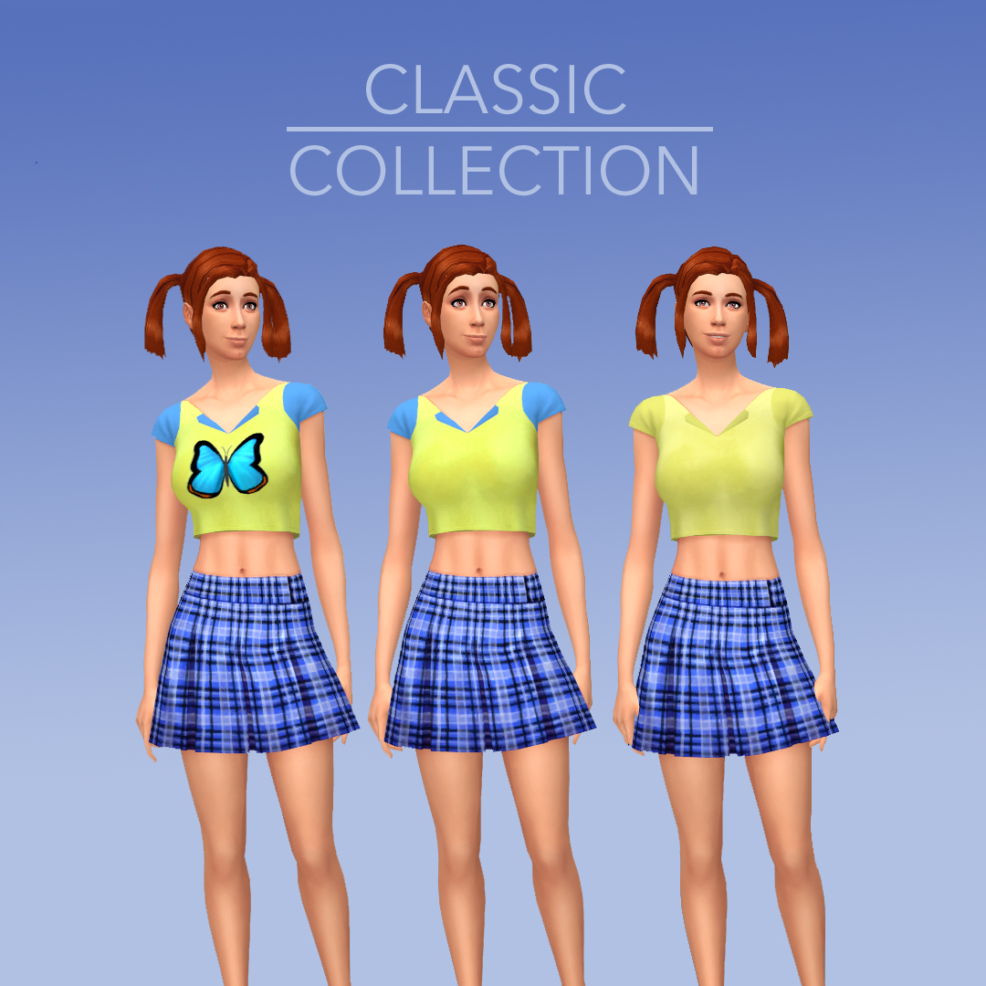 Mod The Sims - The Sims Bustin' Out! - Fran Foofaraw Styled Crop Tops