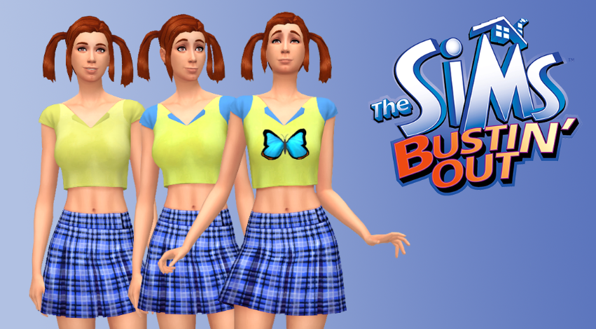 Mod The Sims - The Sims Bustin' Out! - Fran Foofaraw Styled Crop Tops